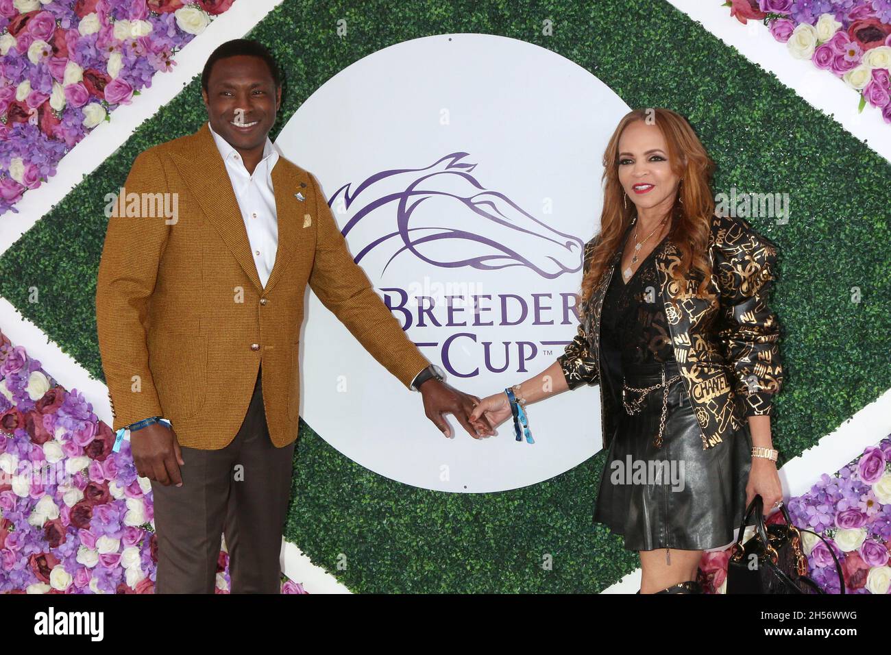 Del Mar - NOV 6: Avery Johnson, Cassandra Johnson at the 2021 Breeders ...