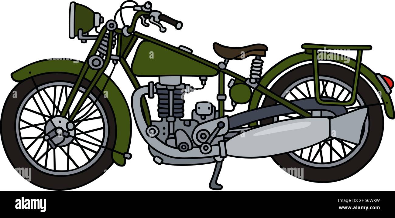 Veteran motor bike Stock Vector Images - Alamy