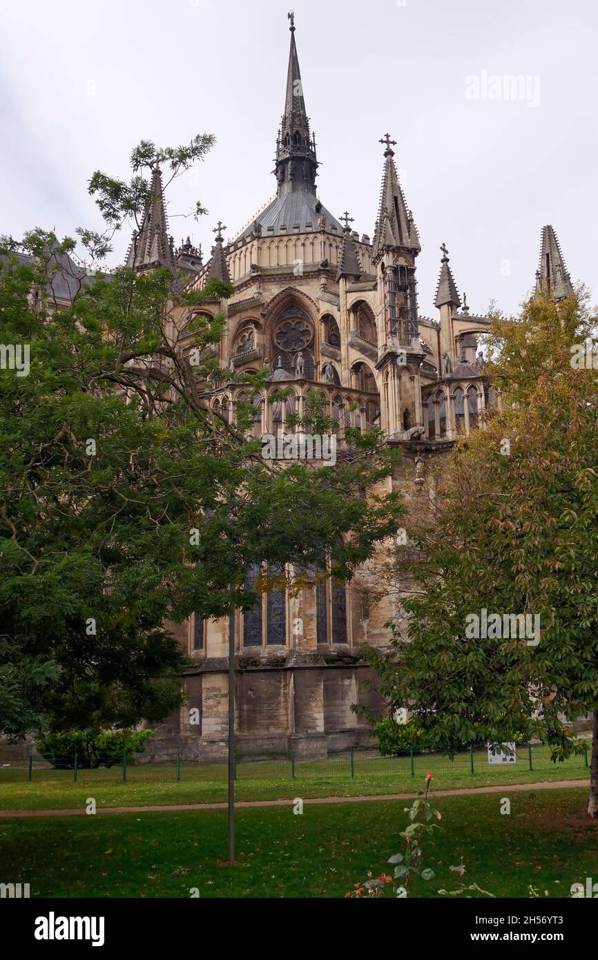 the Apse, Notre-Dame de Reims, Reims cathedral,France,Europe Stock ...