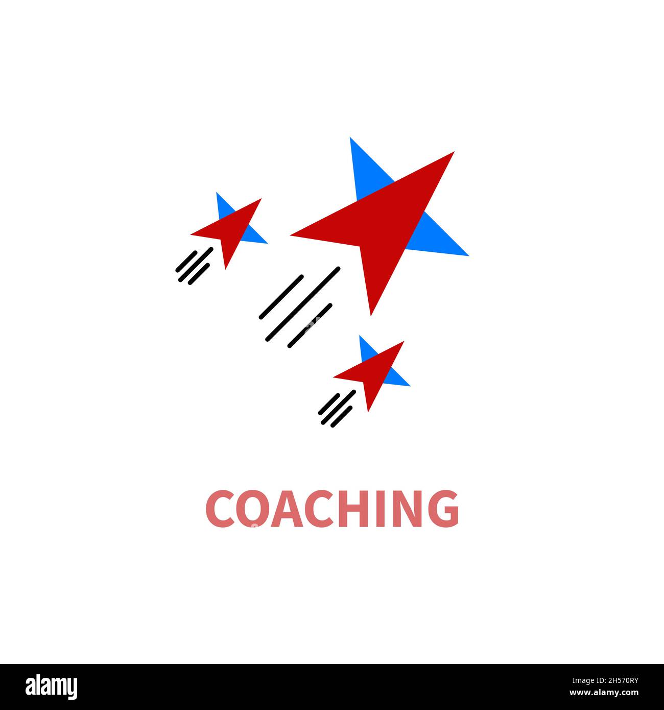 Coaching logo. Start up icon. Success sign. Coach, leader symbol ...