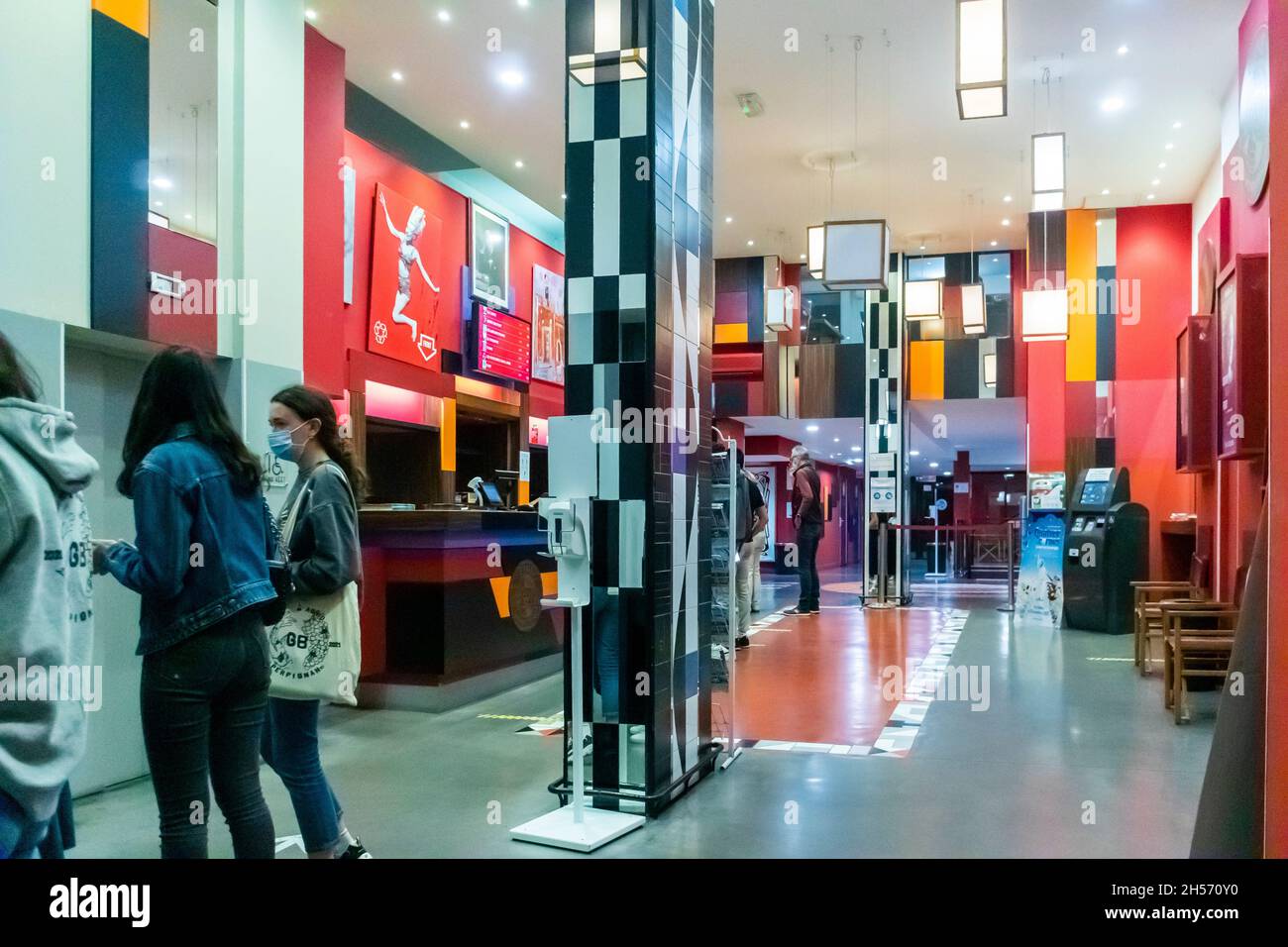 Interior lobby french cinema theatre hi-res stock photography and ...
