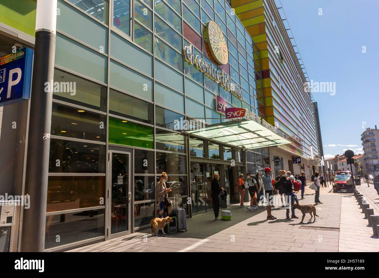 Perpignan, France, SNCF Train Station, Outside, Front, Street Scenes ...