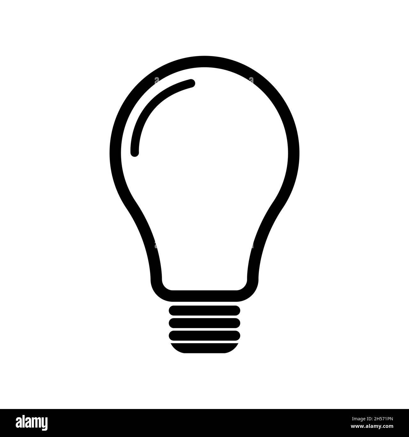 Light bulb icon, Lightbulb energy symbol Electric power vector ...