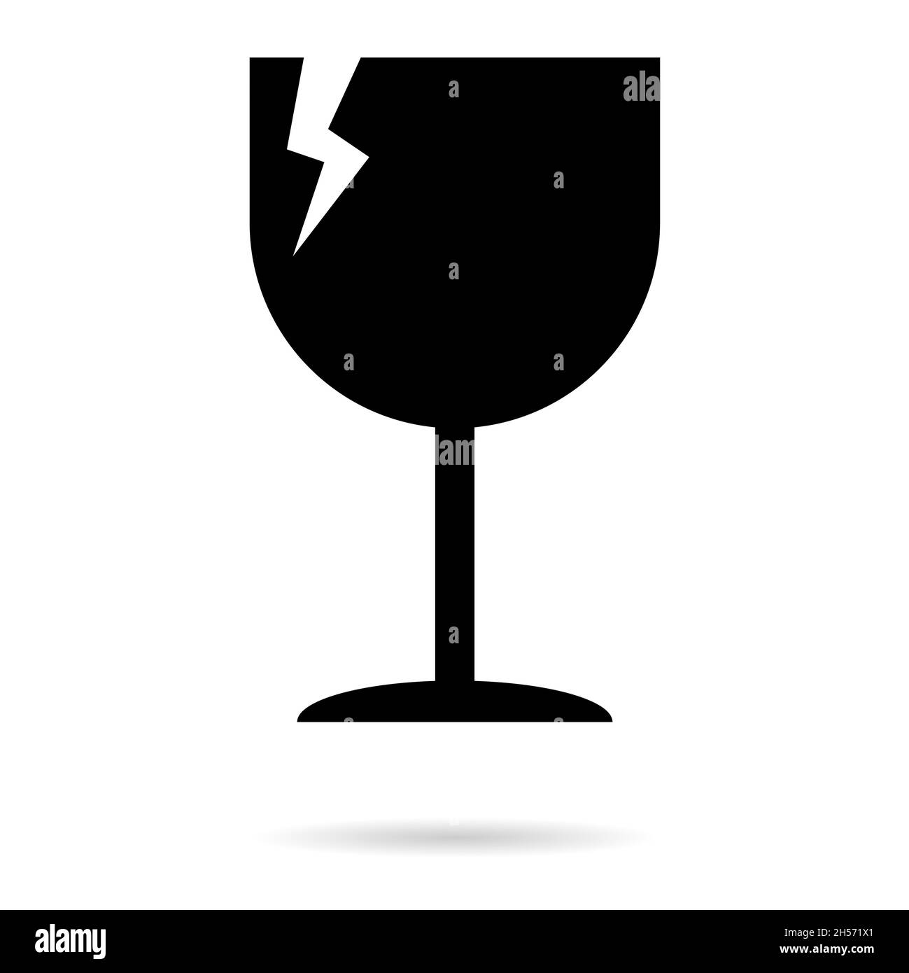 Glassware Safety Symbol Broken