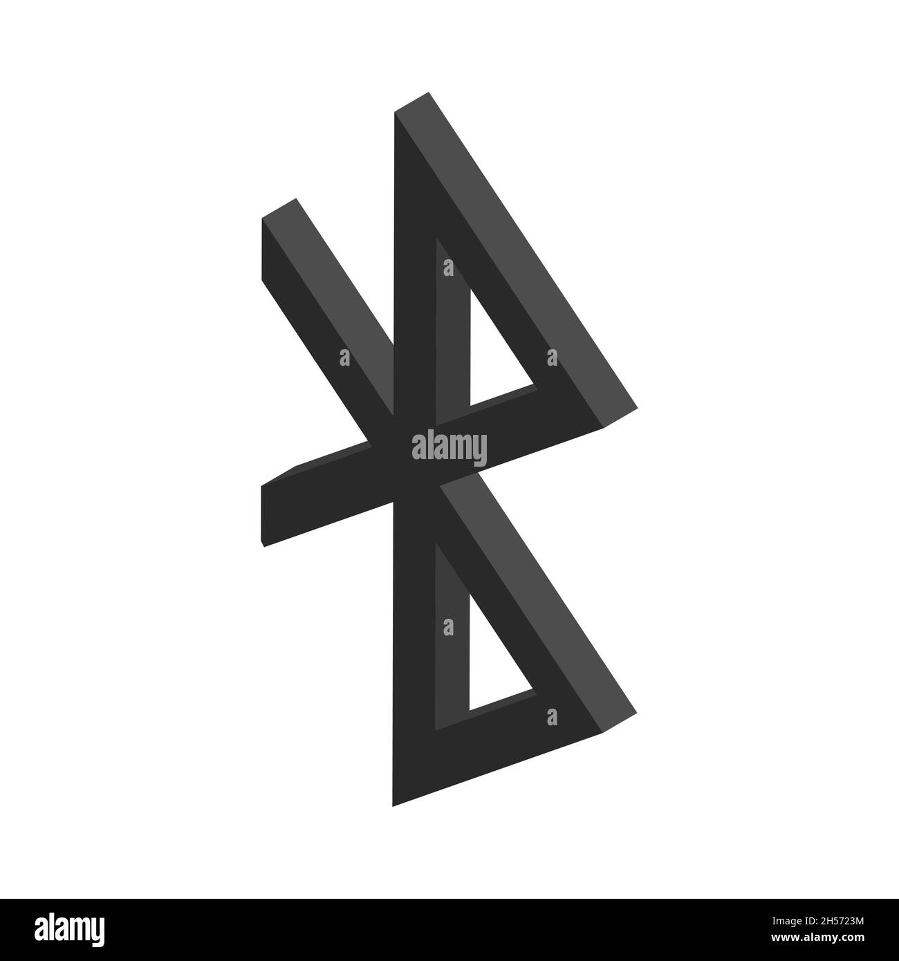 Bluetooth Symbol 3d Stock Vector Images - Alamy