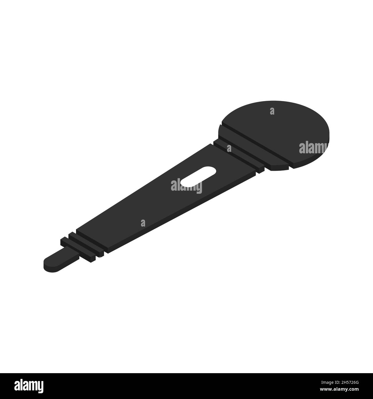 Microphone isometric icon, audio speech symbol, record concert sign ...