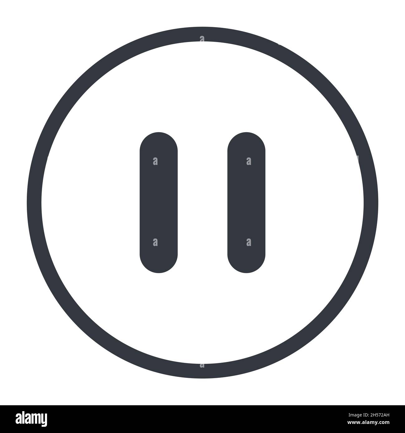 Stop and pause icon, interface media button, internet player video ...