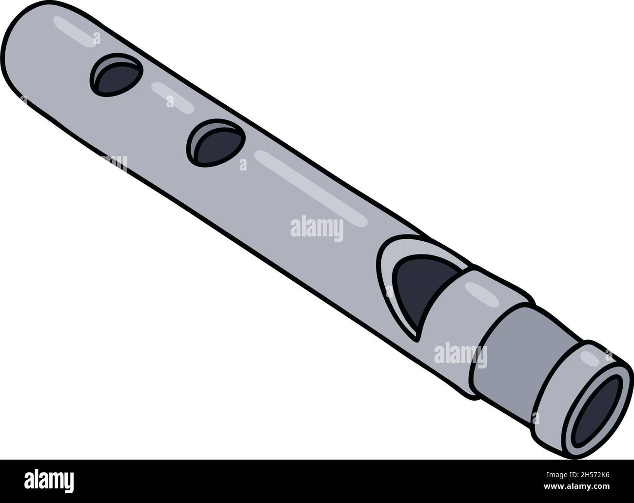Hand drawing of a funny small steel whistle Stock Vector Image & Art ...