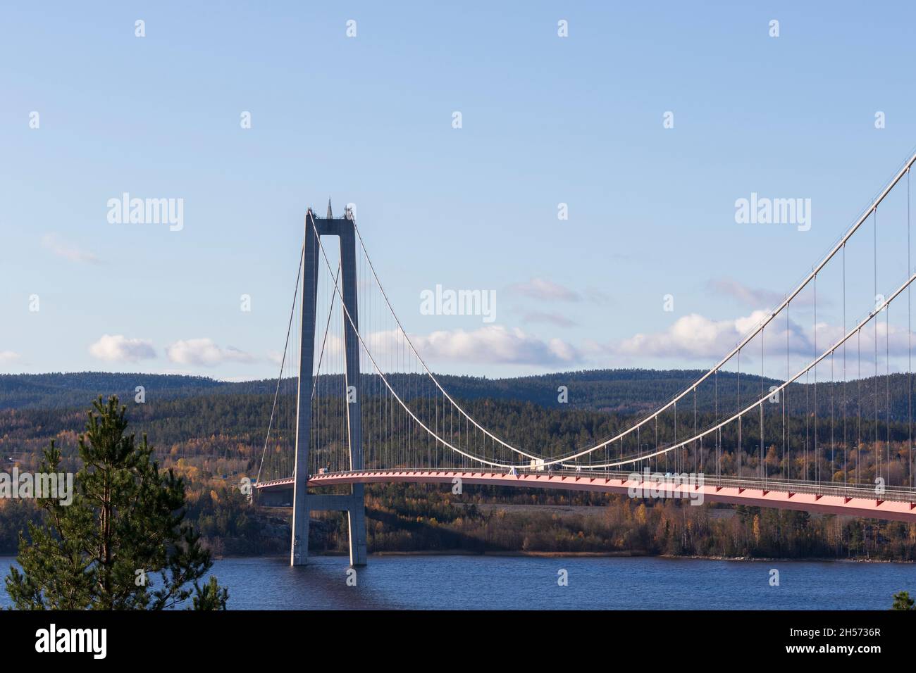 High Coast Bridge in Sweden Stock Photo - Alamy