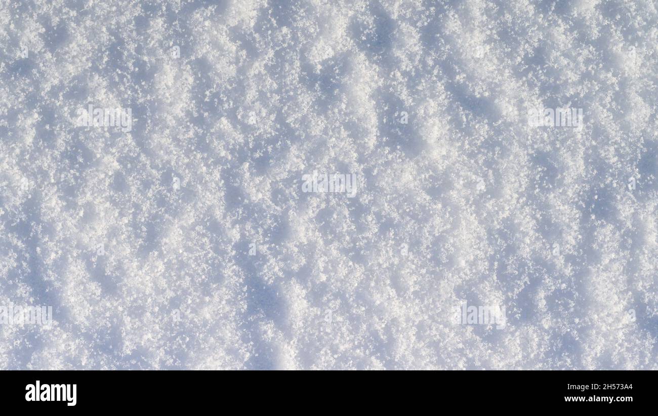 Winter snow background, ice crystals sparkling on snow, christmas ...