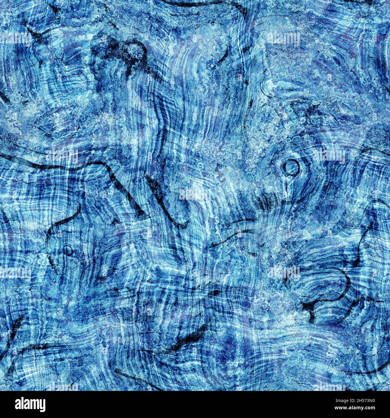 Seamless indigo block print texture on navy blue woven effect ...