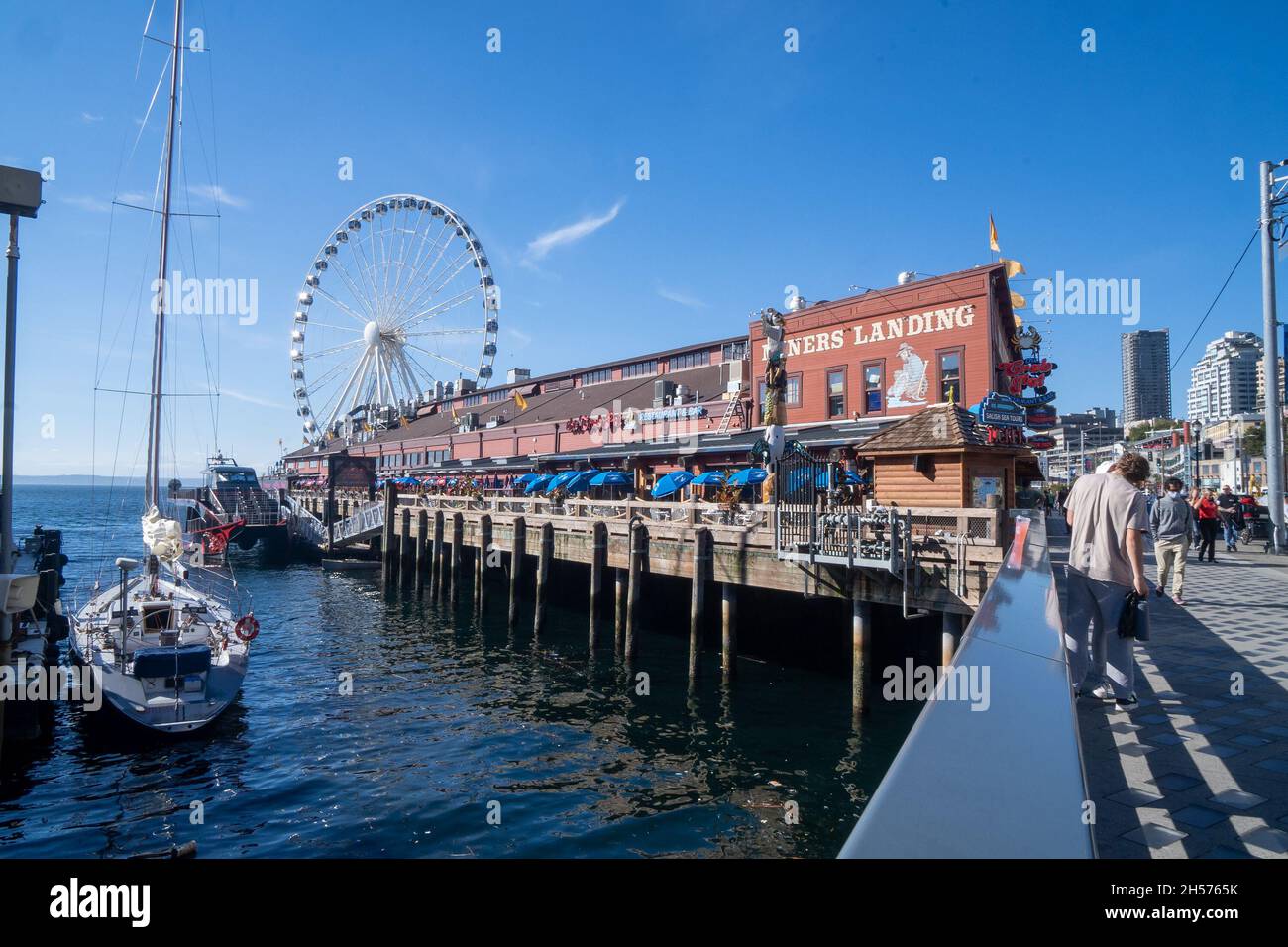 Seattle, WA - USA - Sept. 23, 2021: Horizontal view of the Seattle's ...