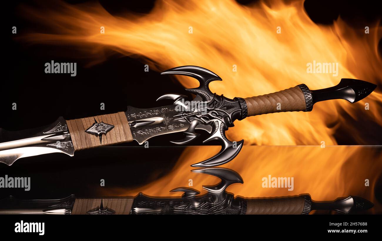 Fire sword art hi-res stock photography and images - Alamy