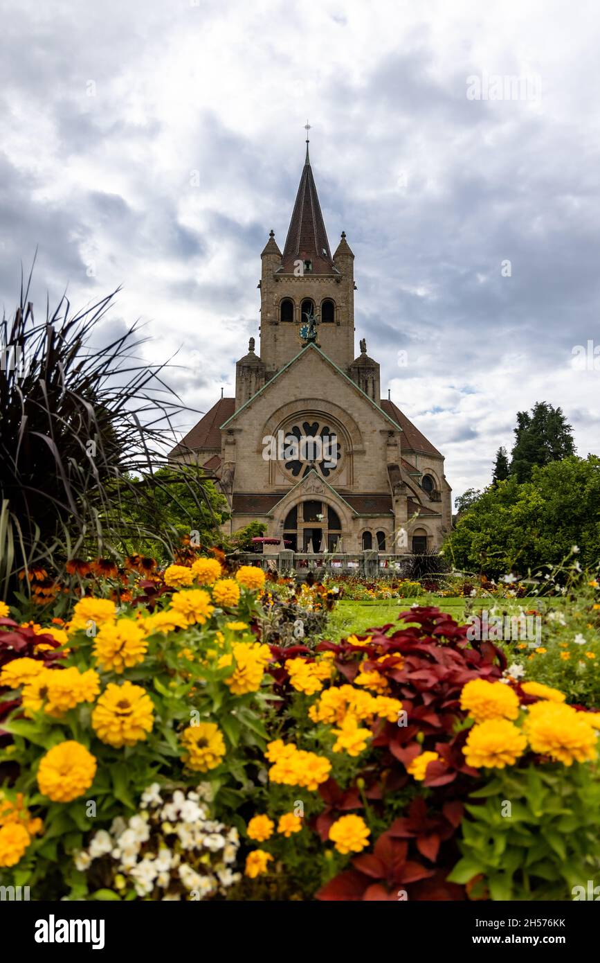 The famous St Paul's church in Basel, Switzerland Stock Photo - Alamy