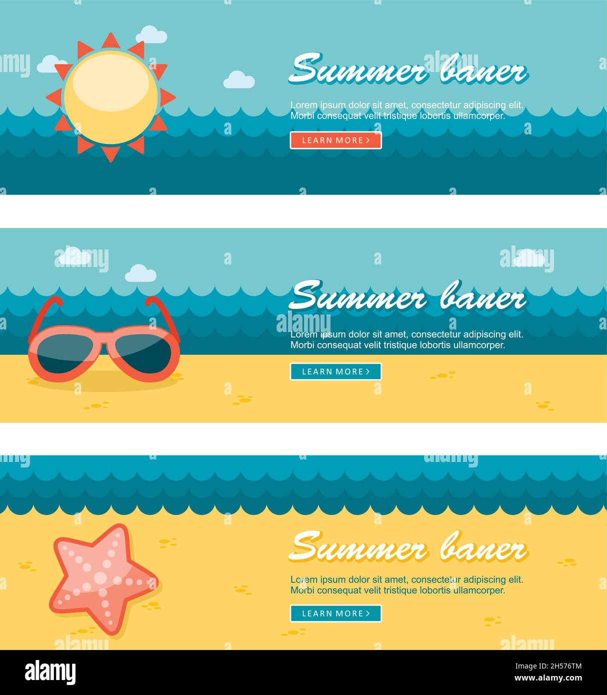 Travel and vacation vector banners, eps 10 Stock Vector Image & Art - Alamy