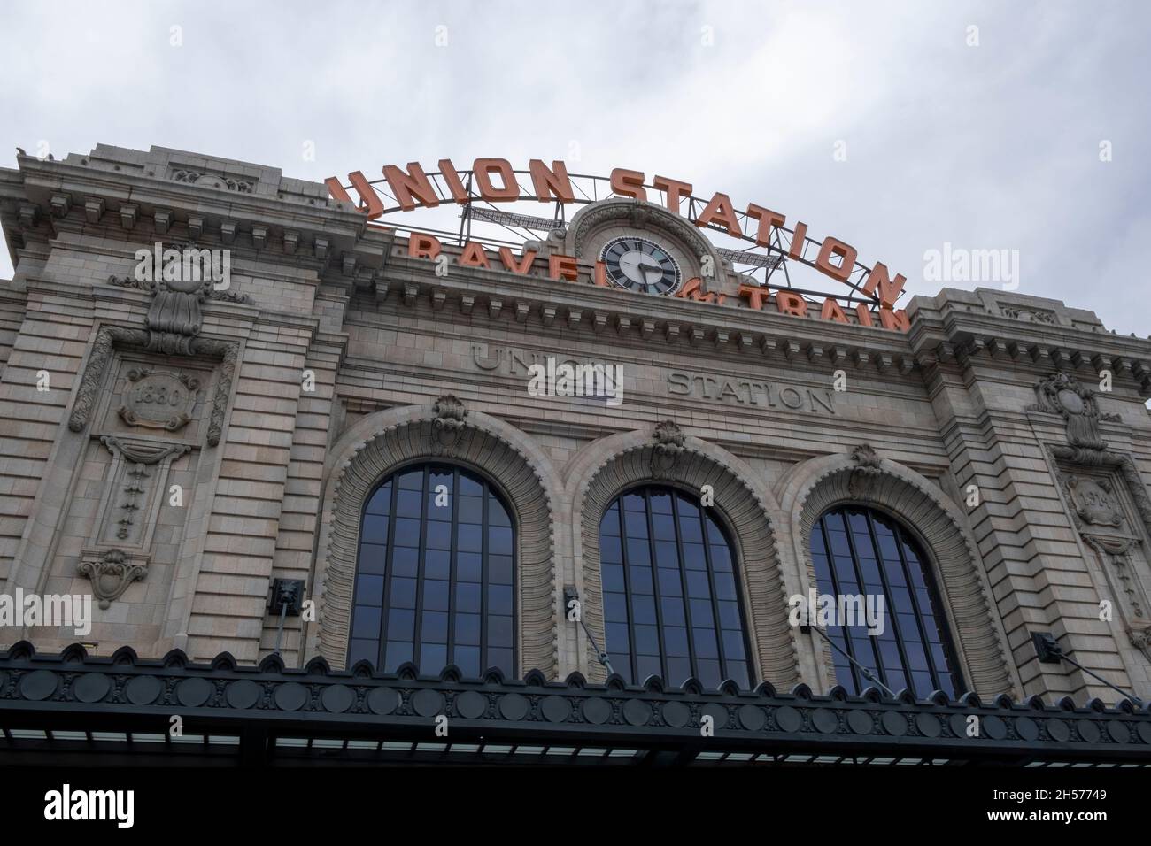 Union Train Station Exterior, Denver, Colorado, USA. July 9, 2021 Stock ...