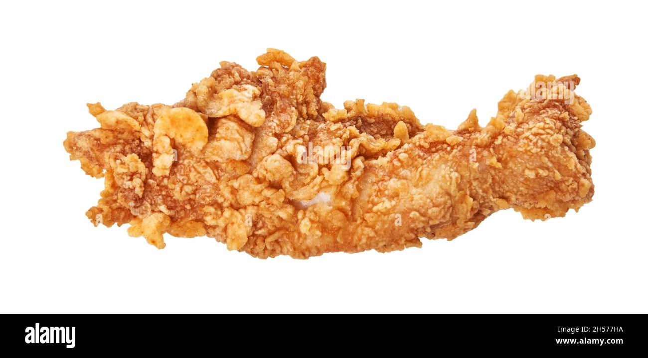 Crispy fried chicken on a isolated white background Stock Photo - Alamy