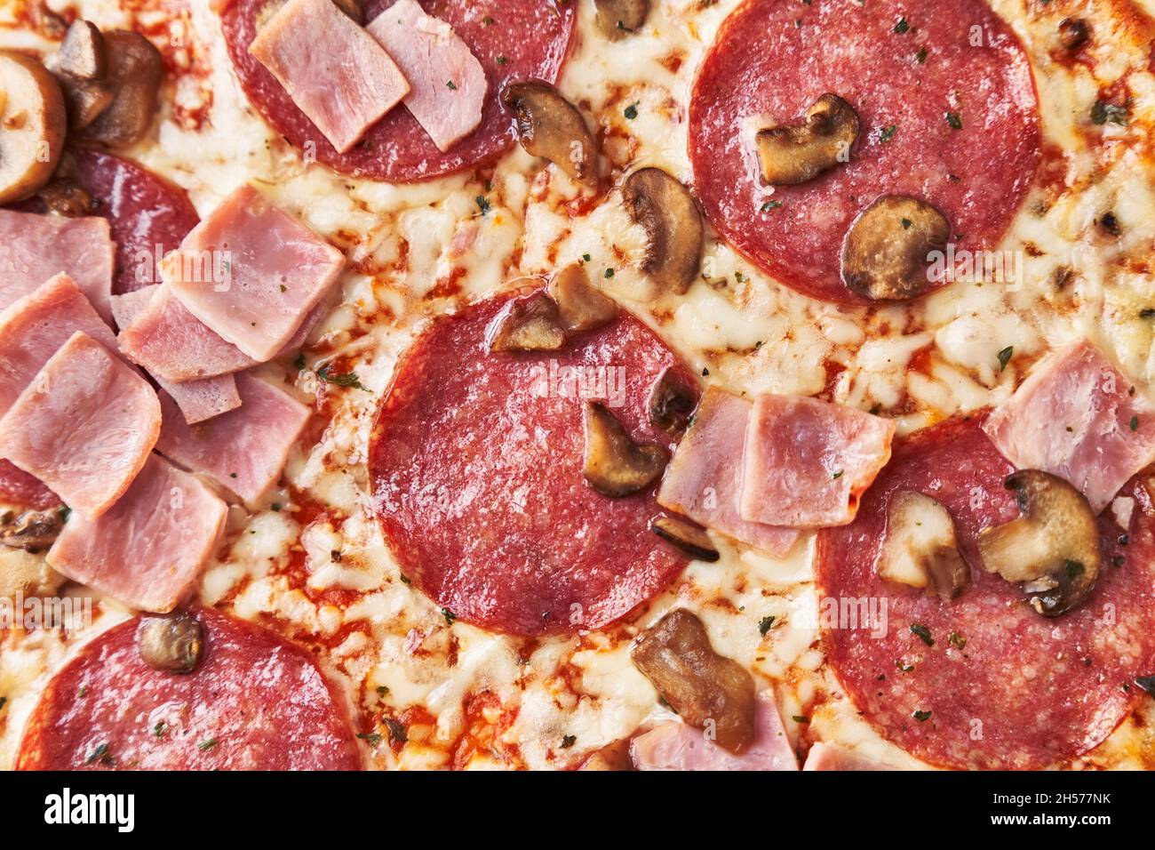 Delicious italian pizza texture Stock Photo - Alamy