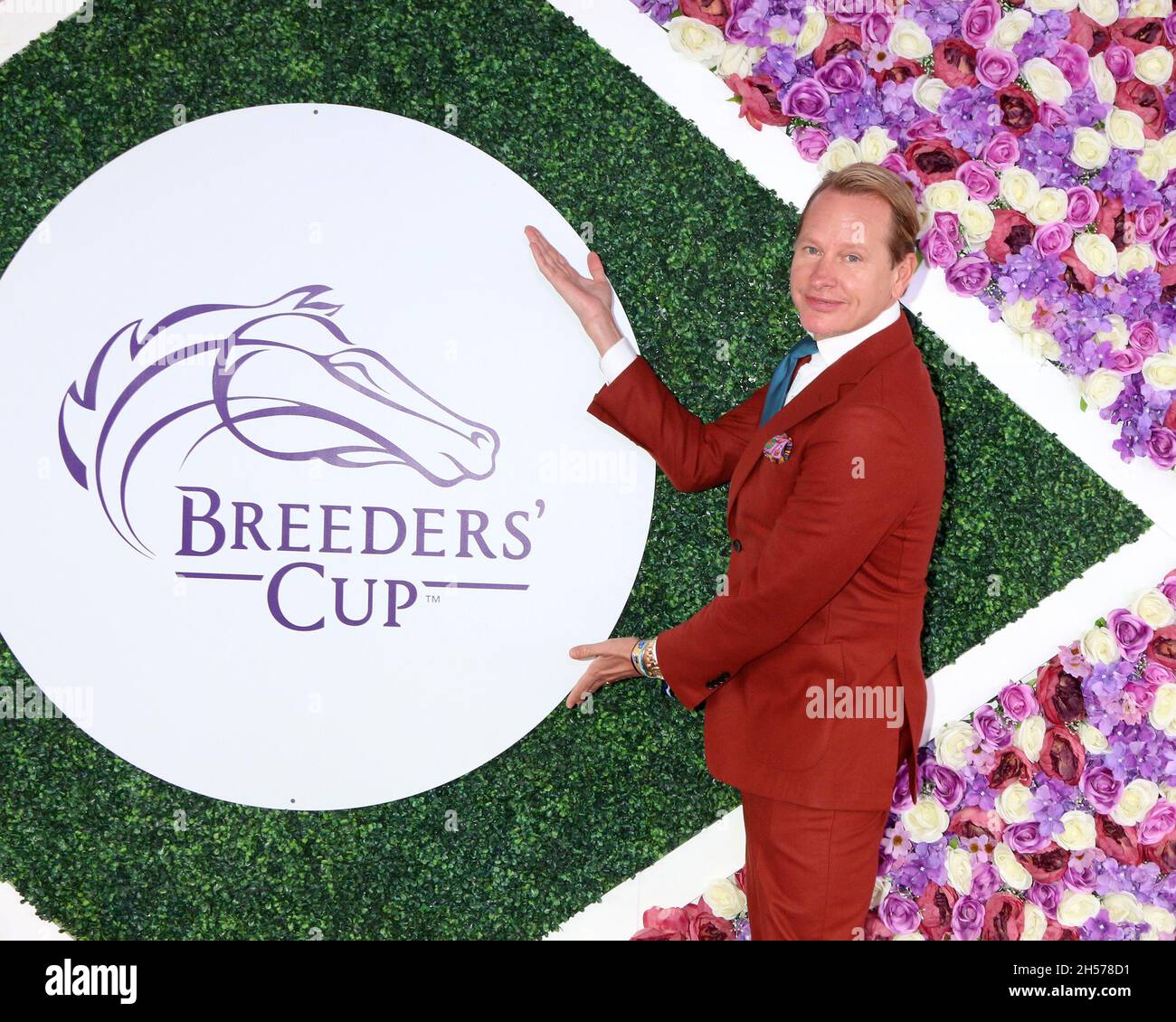 Carson Kressley at the 2021 Breeders Cup Race at the Del Mar Racetrack ...