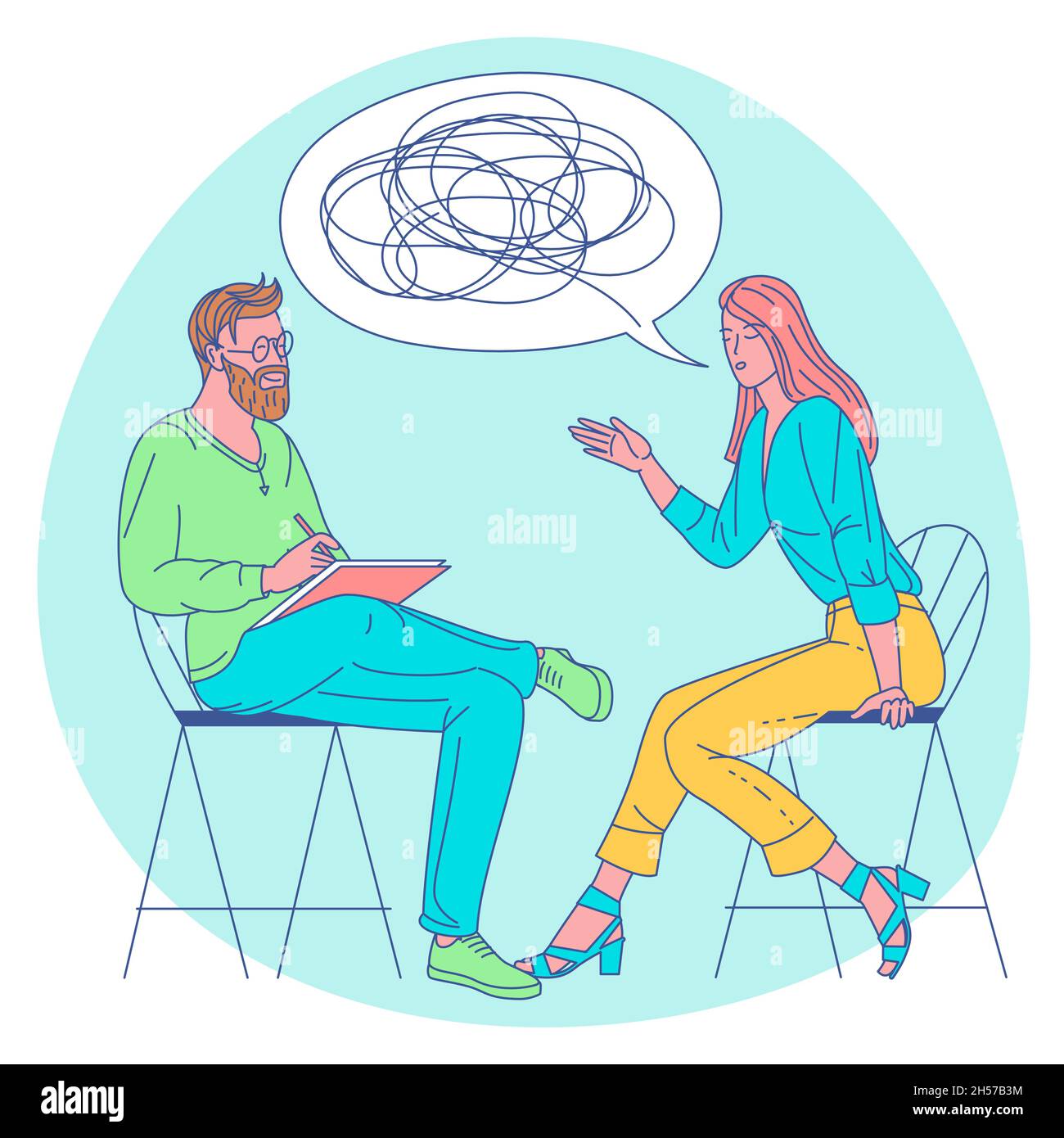 Psychologist armchair Stock Vector Images - Alamy