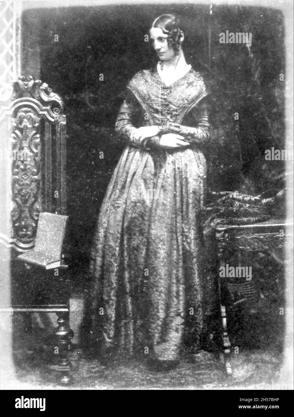 David Octavius Hill photograph of Mrs Bell of Madras Stock Photo - Alamy