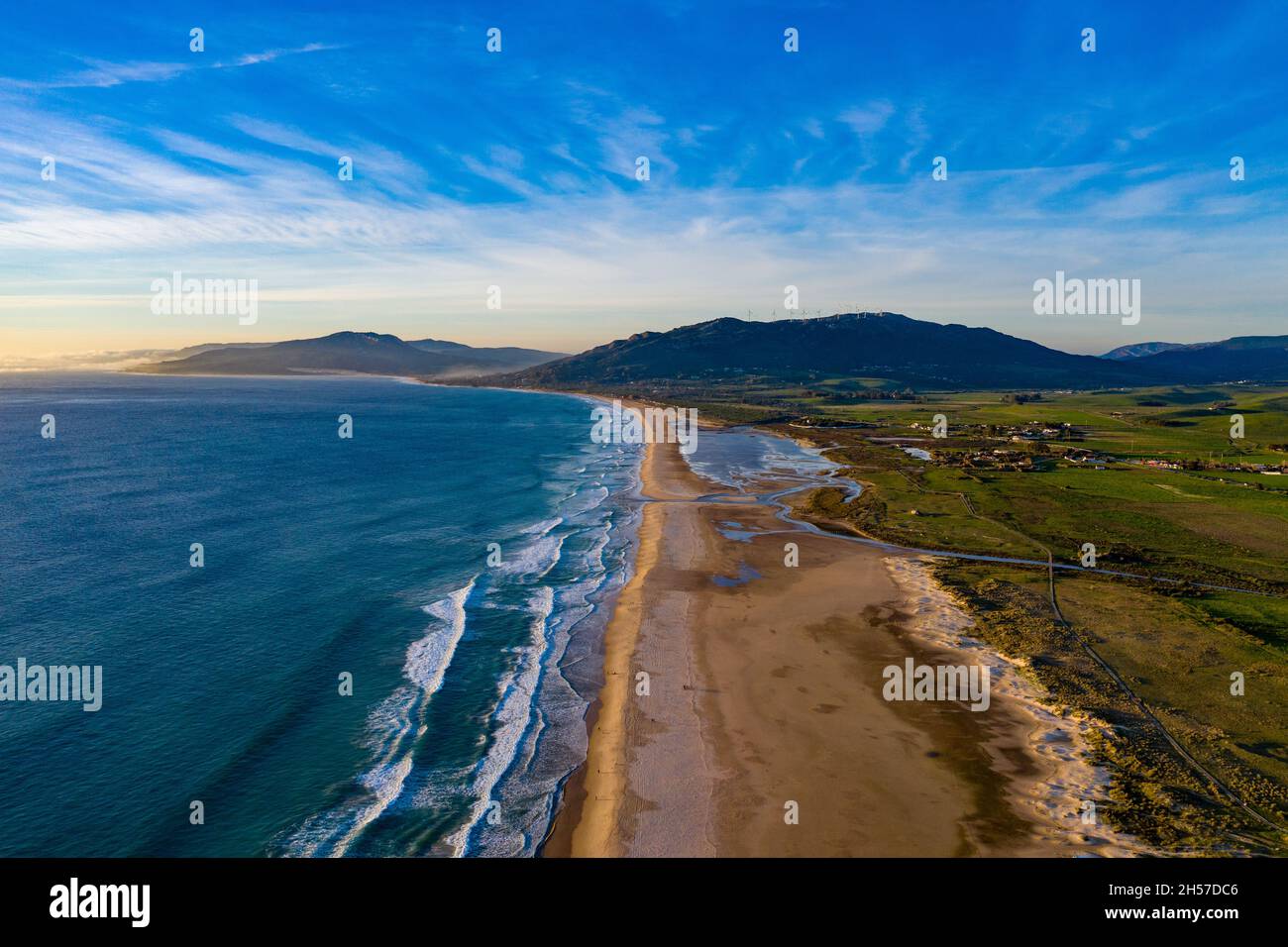 Tarifa in Spain from above | Luftbilder von Tarifa in Spanien Stock ...
