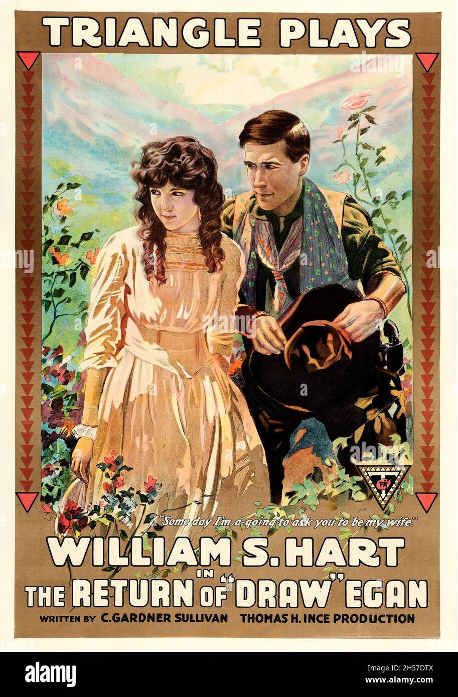 Vintage movie poster for the Return of Draw Egan (1916) Old and vintage ...