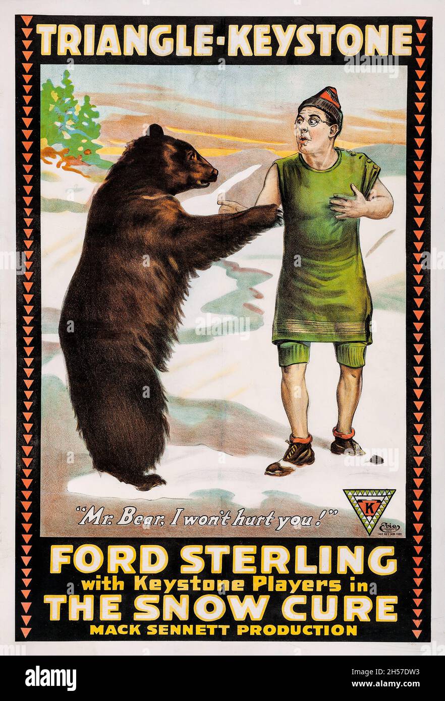 The Snow Cure (Triangle-Keystone, 1916) - Old and vintage movie poster ...