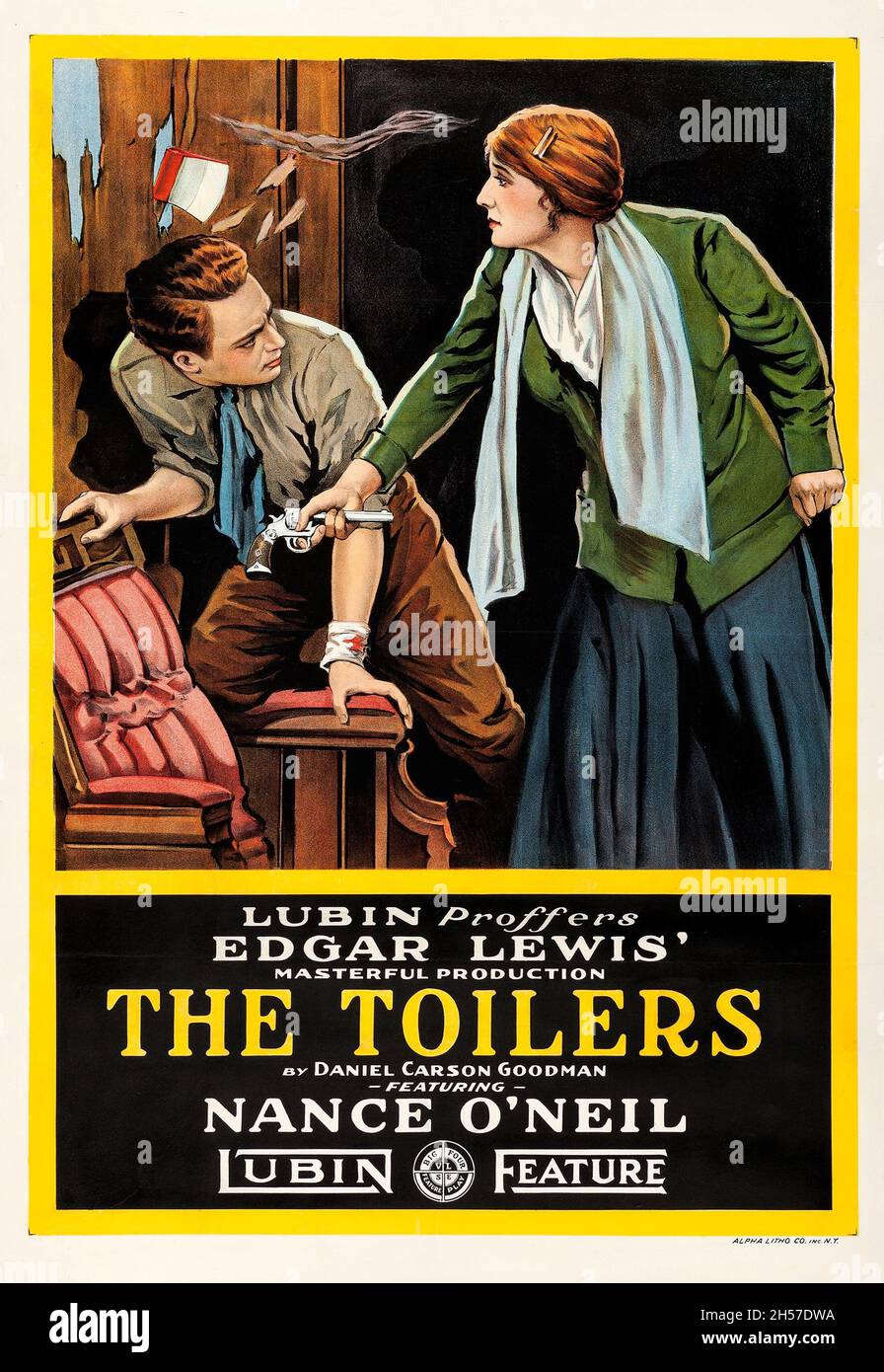 Vintage movie poster for the 1916 film The Toilers - Old and vintage ...