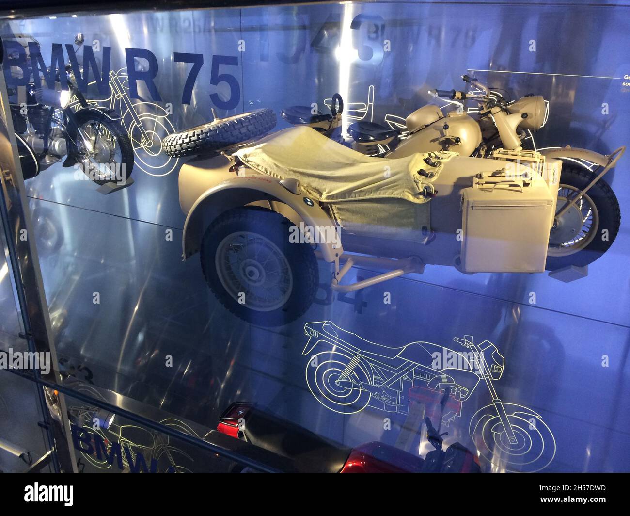 BMW R75 motorcycle: It is a World War II motorcycle and sidecar ...