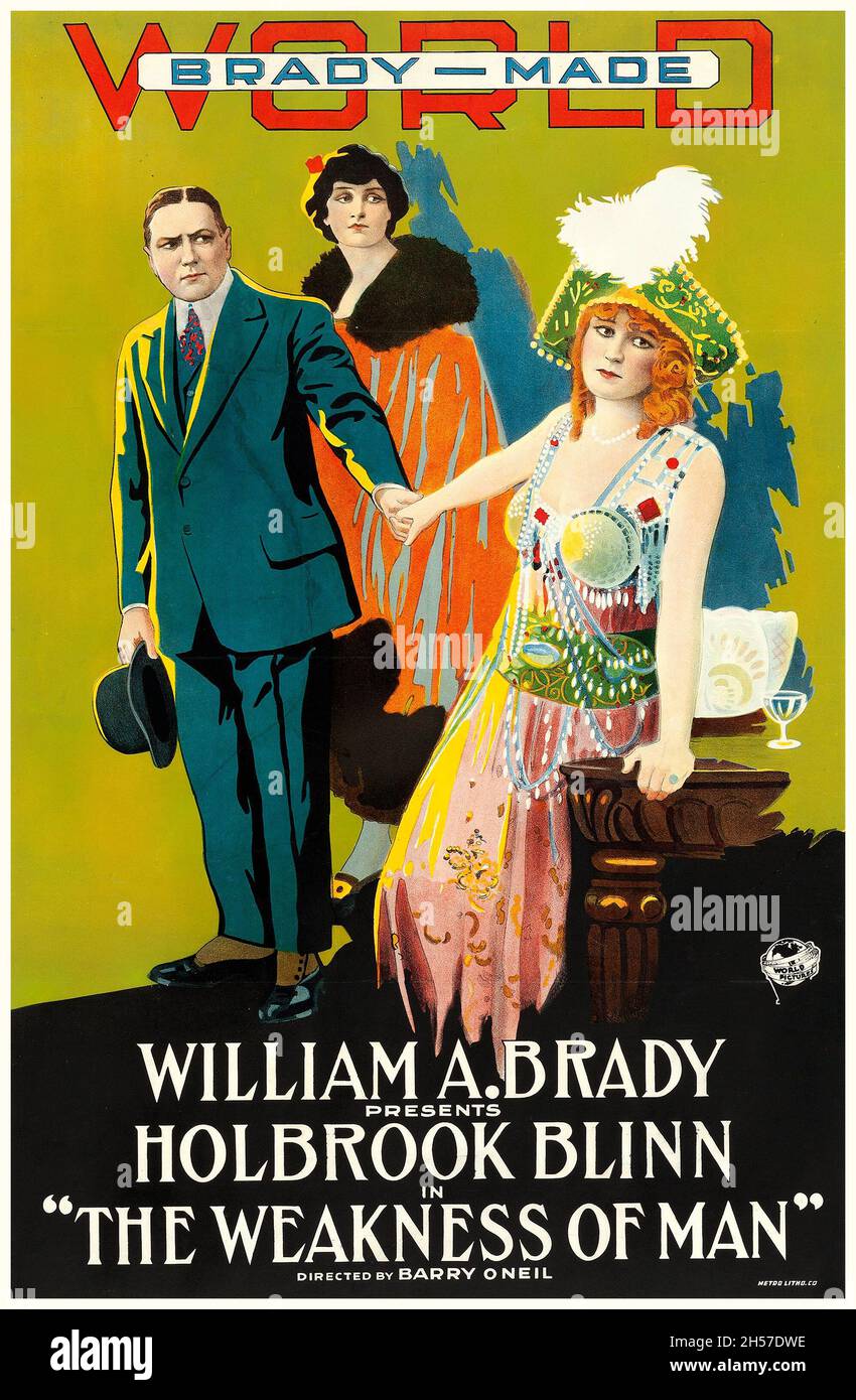 The Weakness of Man (World Film Corporation, 1916) William A Brady ...