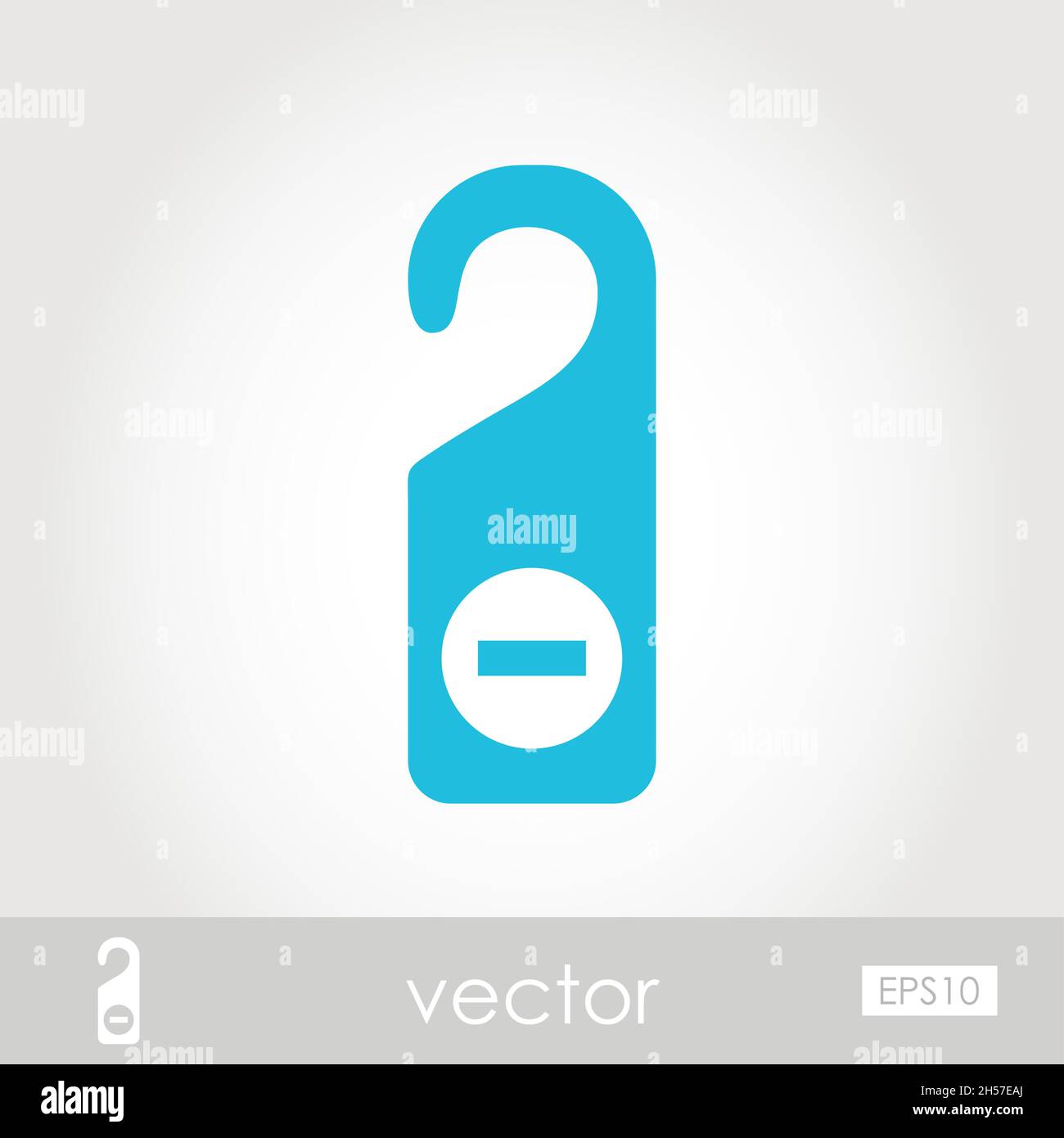 Disturb hanger tag icon hi-res stock photography and images - Alamy