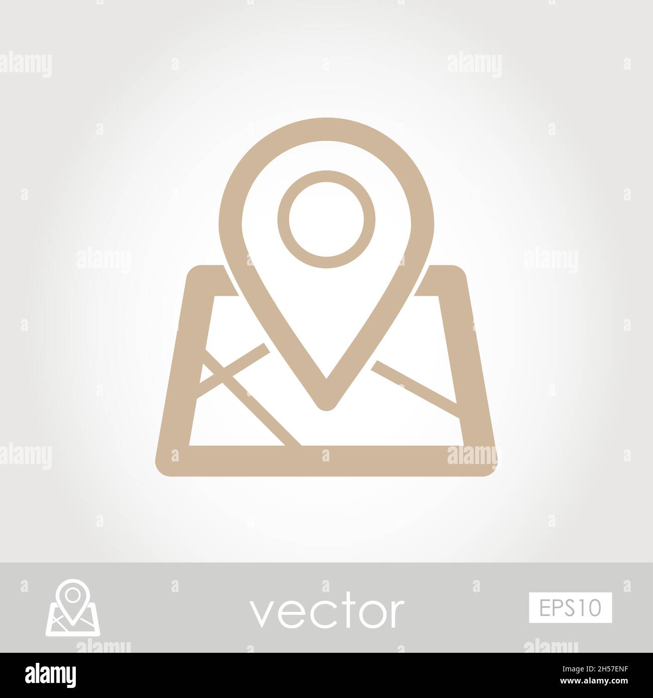 Map Marker vector icon outline, eps 10 Stock Vector Image & Art - Alamy