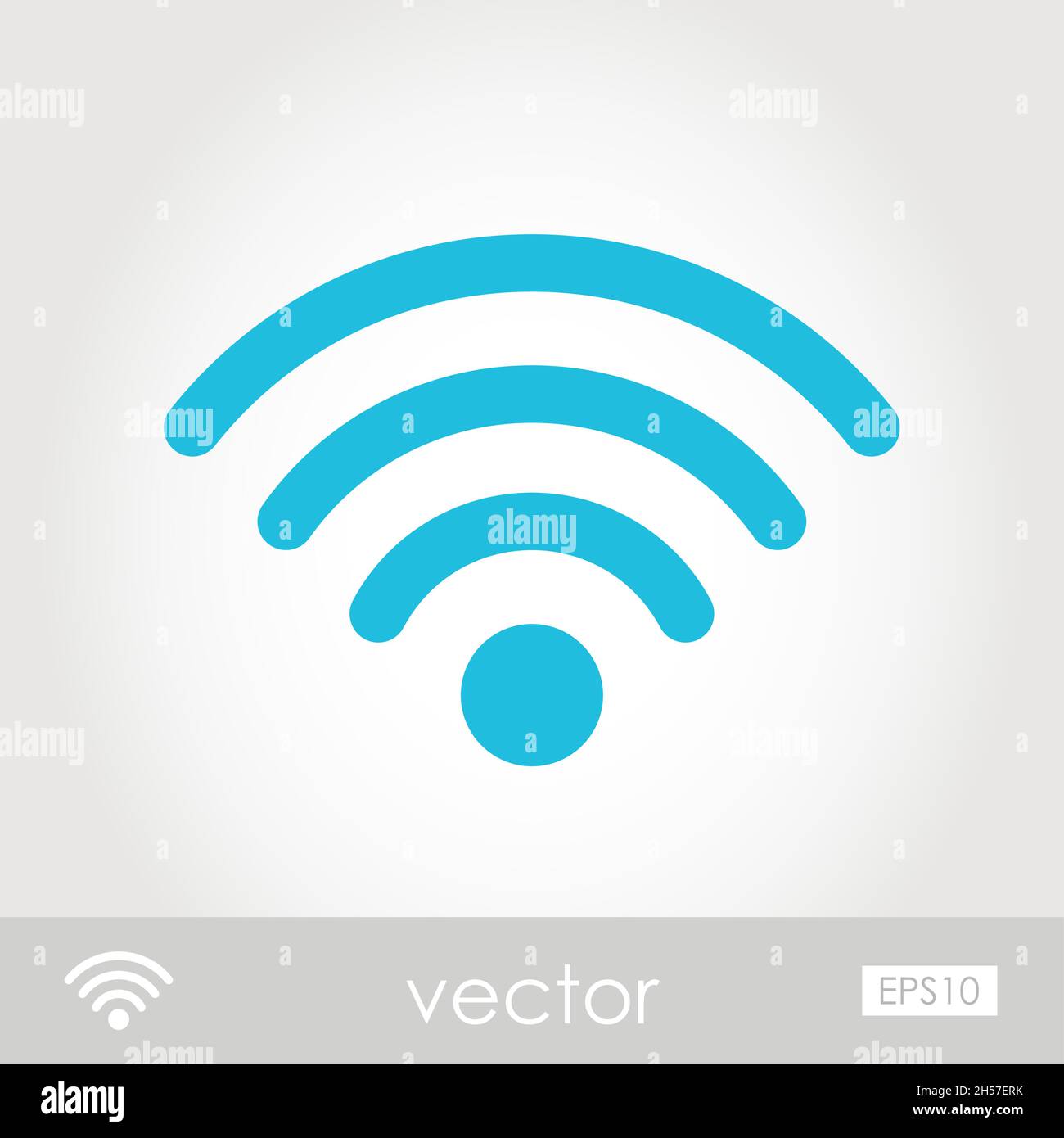 Wi-Fi vector icon outline silhouette, eps 10 Stock Vector Image & Art ...