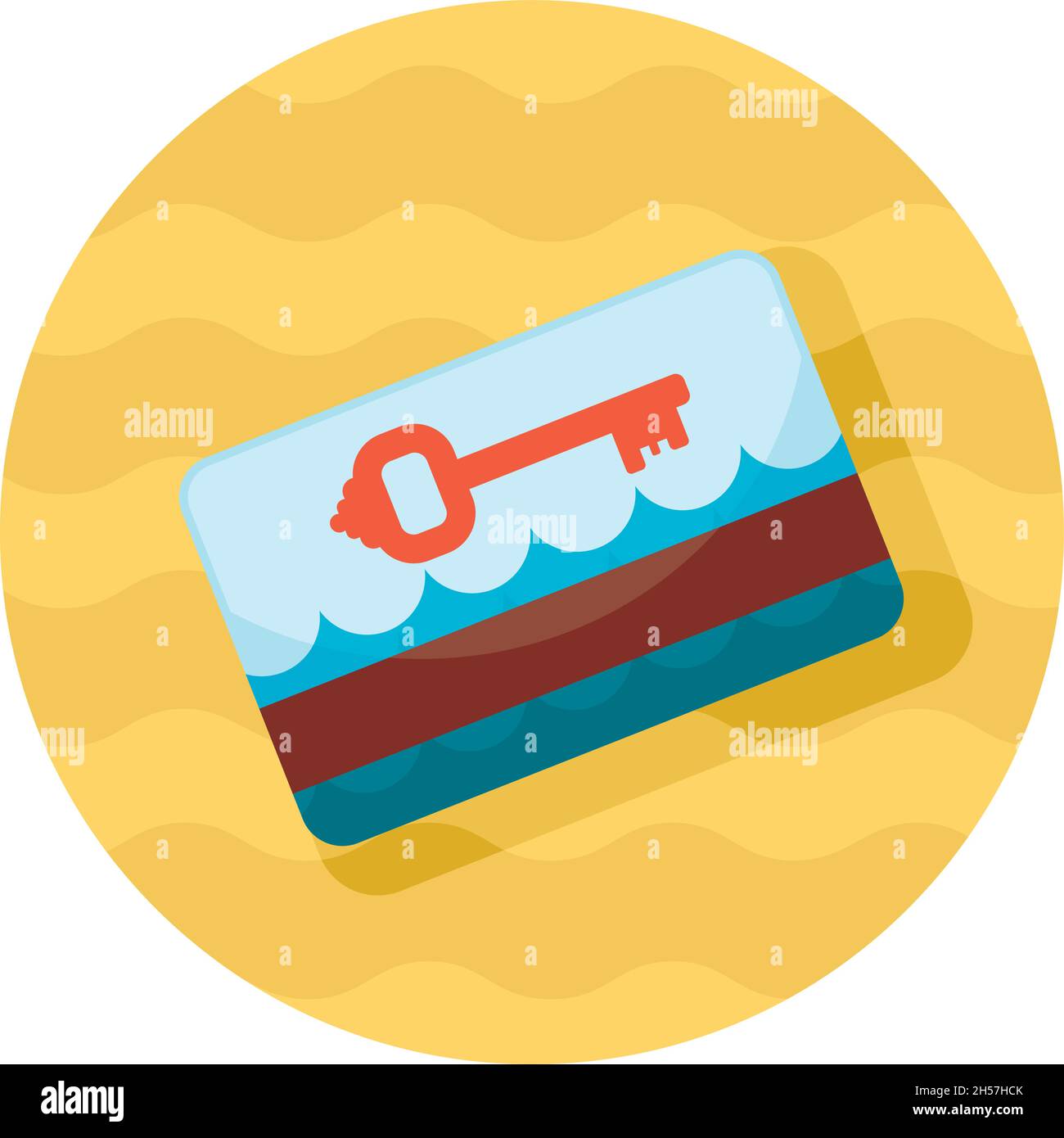 Electronic keycard vector icon. Key card. Travel. Summer. Summertime ...