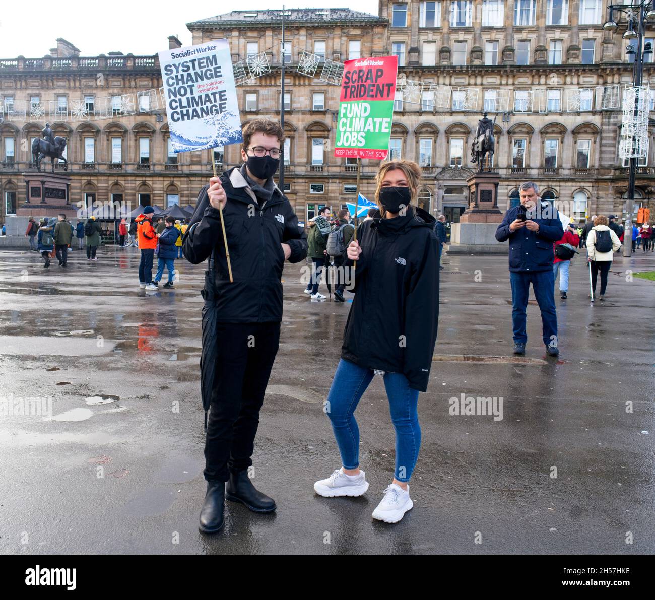 COP26 demonstration in Glasgow, UK Stock Photo - Alamy