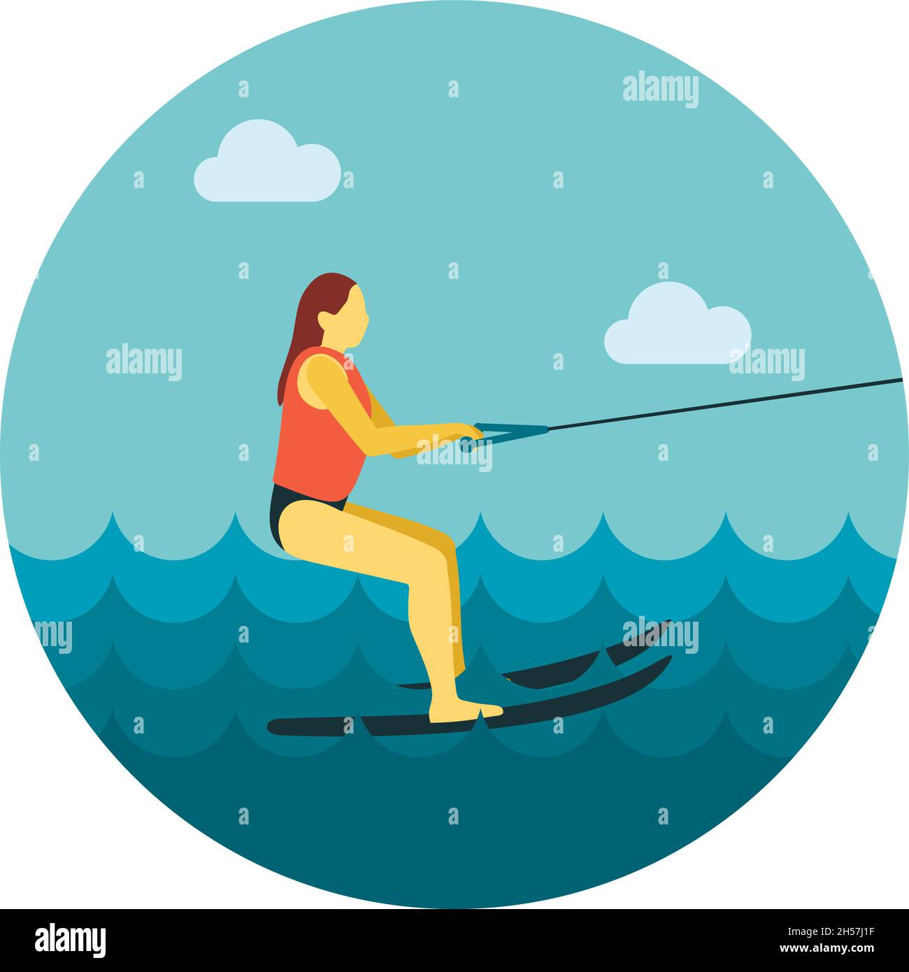 Water ride wet Stock Vector Images - Alamy
