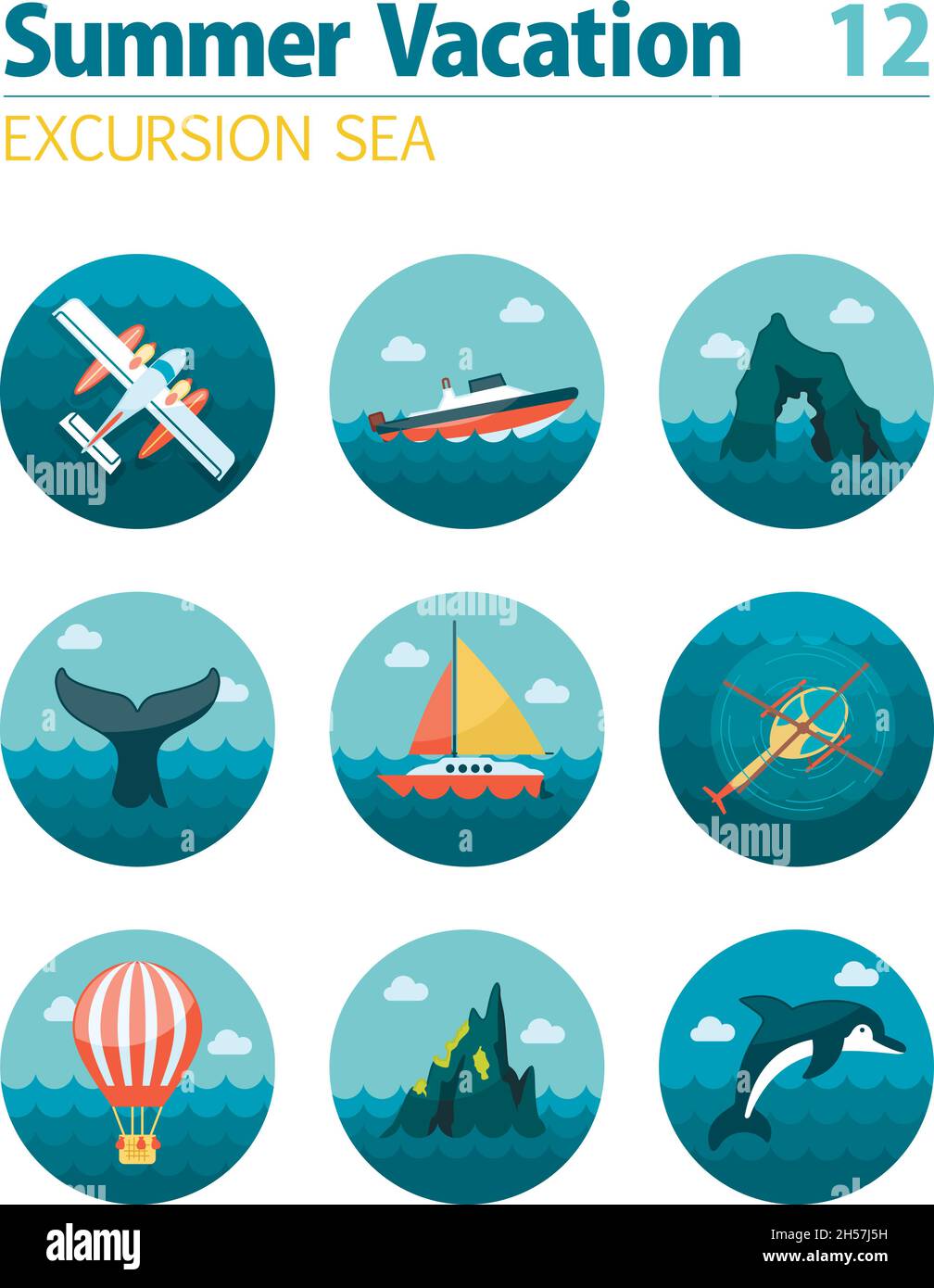 Balloon excursion Stock Vector Images - Alamy