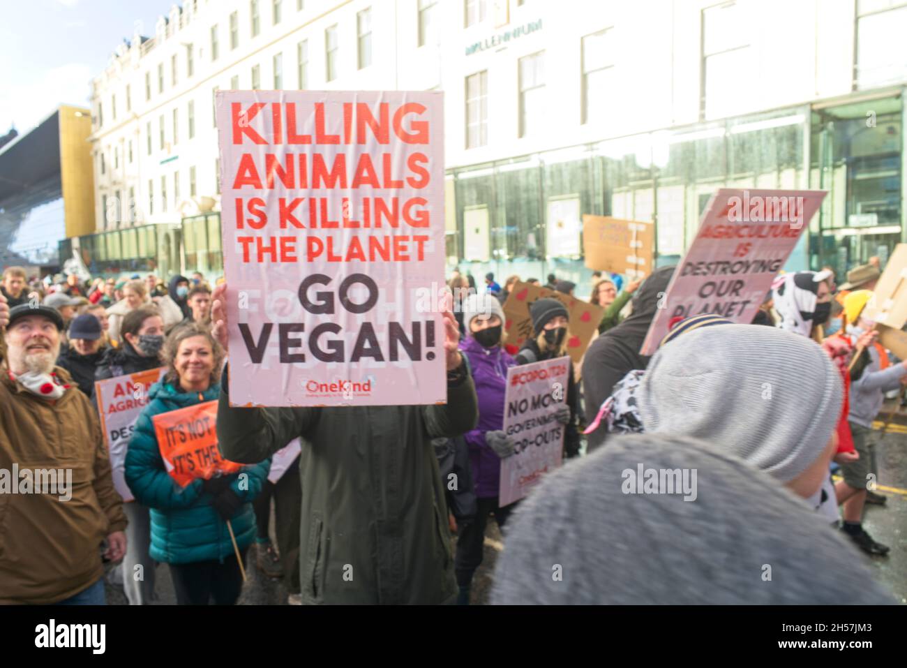 COP26 demonstration in Glasgow, UK Stock Photo - Alamy
