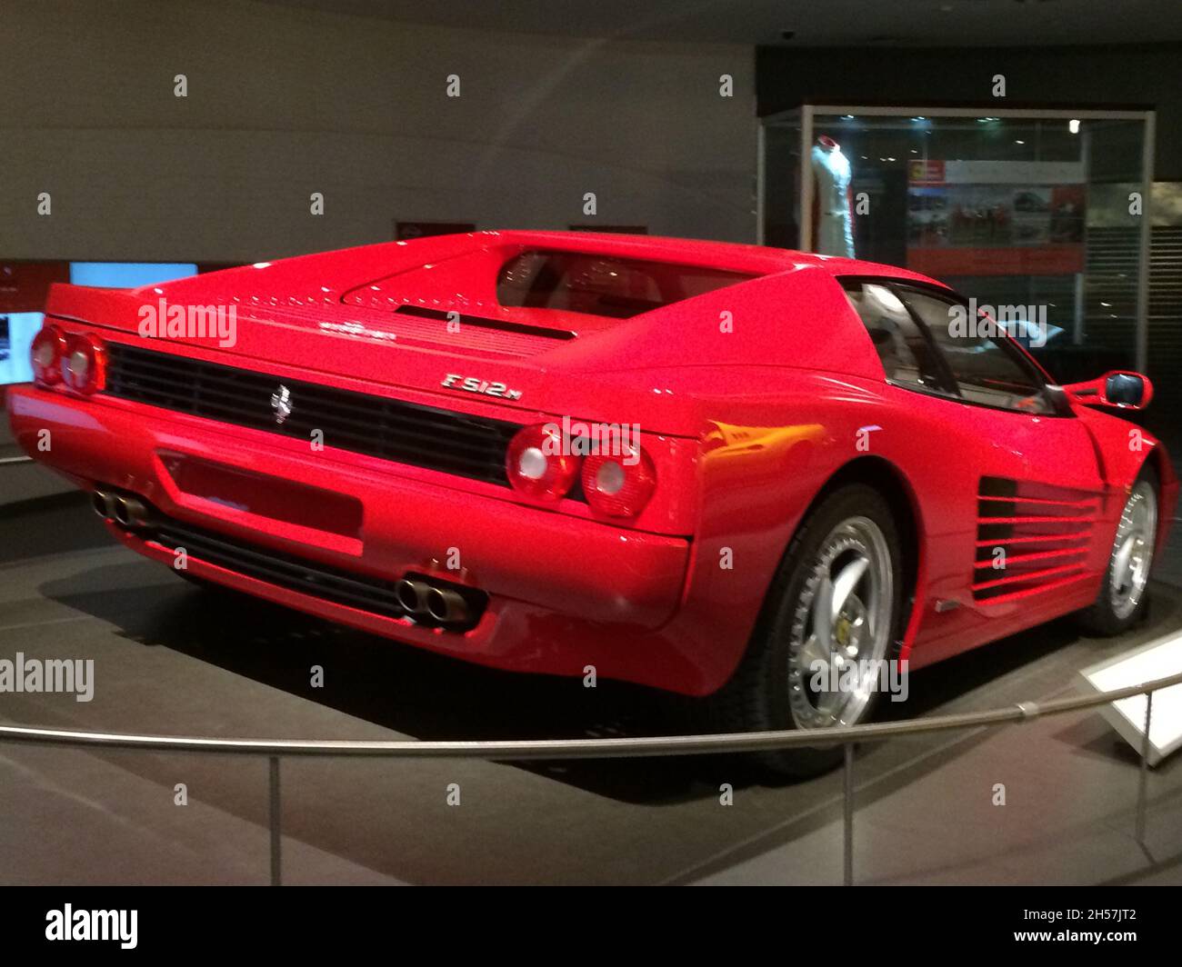 Ferrari 512M, red, on display at Ferrari World. Yas Island - Abu Dhabi ...
