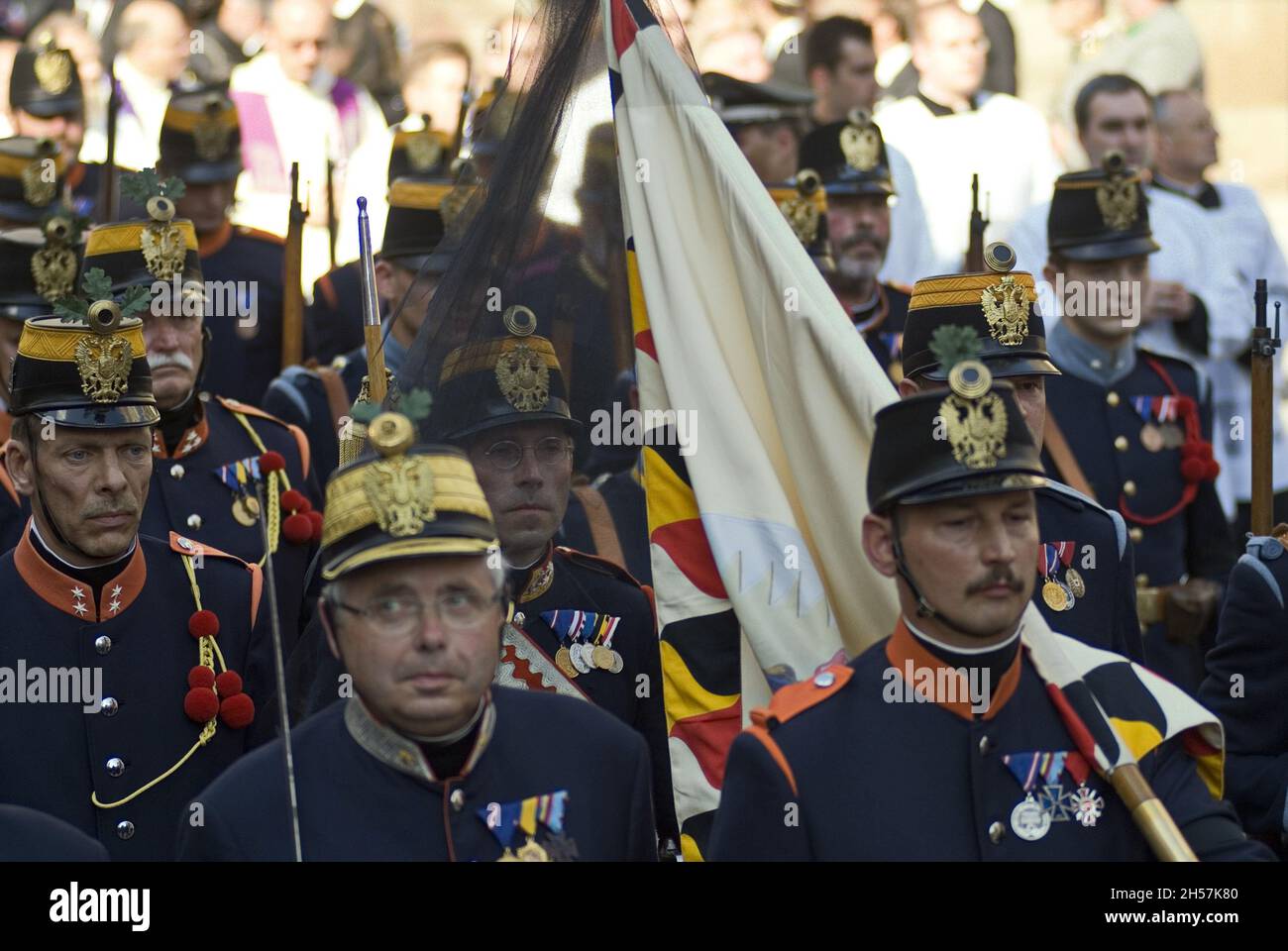 Vienna, Austria. July 16, 2011. Burial ceremony of Otto Habsburg. The ...