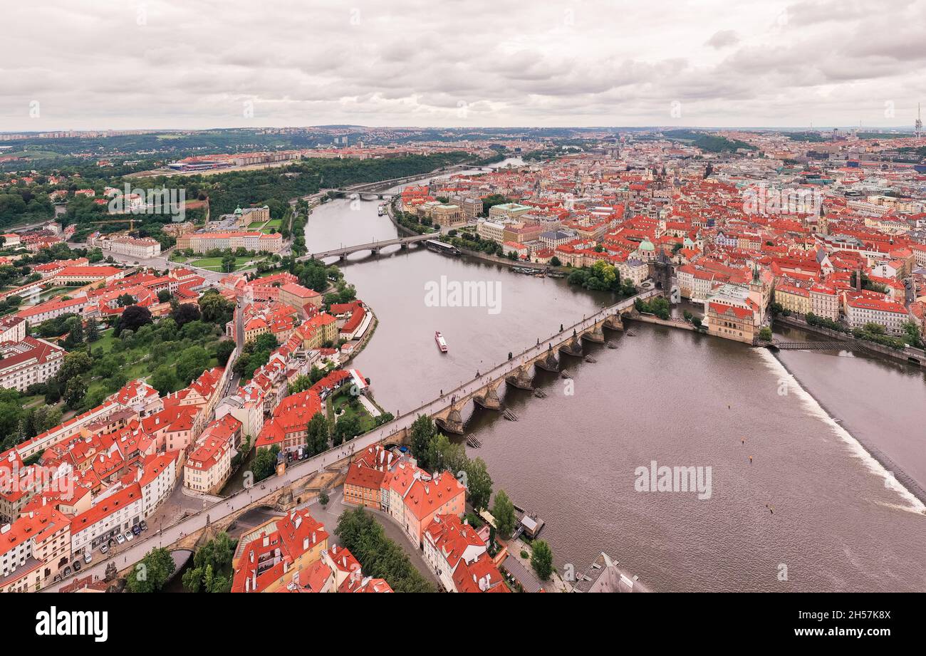 Prague Old Town in Czech Republic with Famous Sightseeing Places in ...