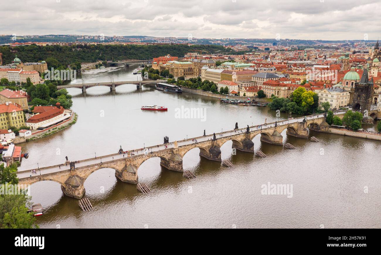 Prague Old Town in Czech Republic with Famous Sightseeing Places in ...