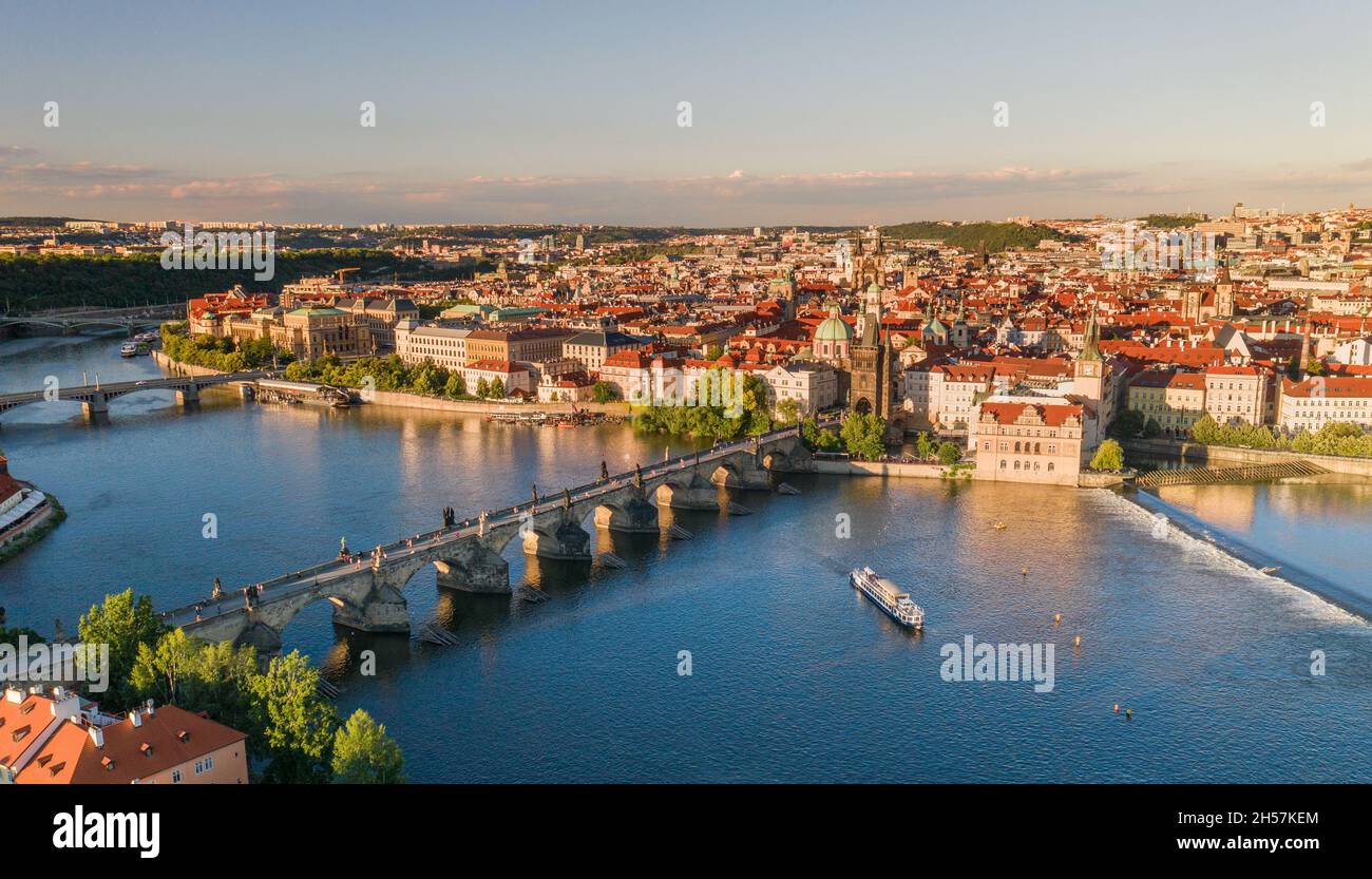 Prague Old Town in Czech Republic with Famous Sightseeing Places in ...