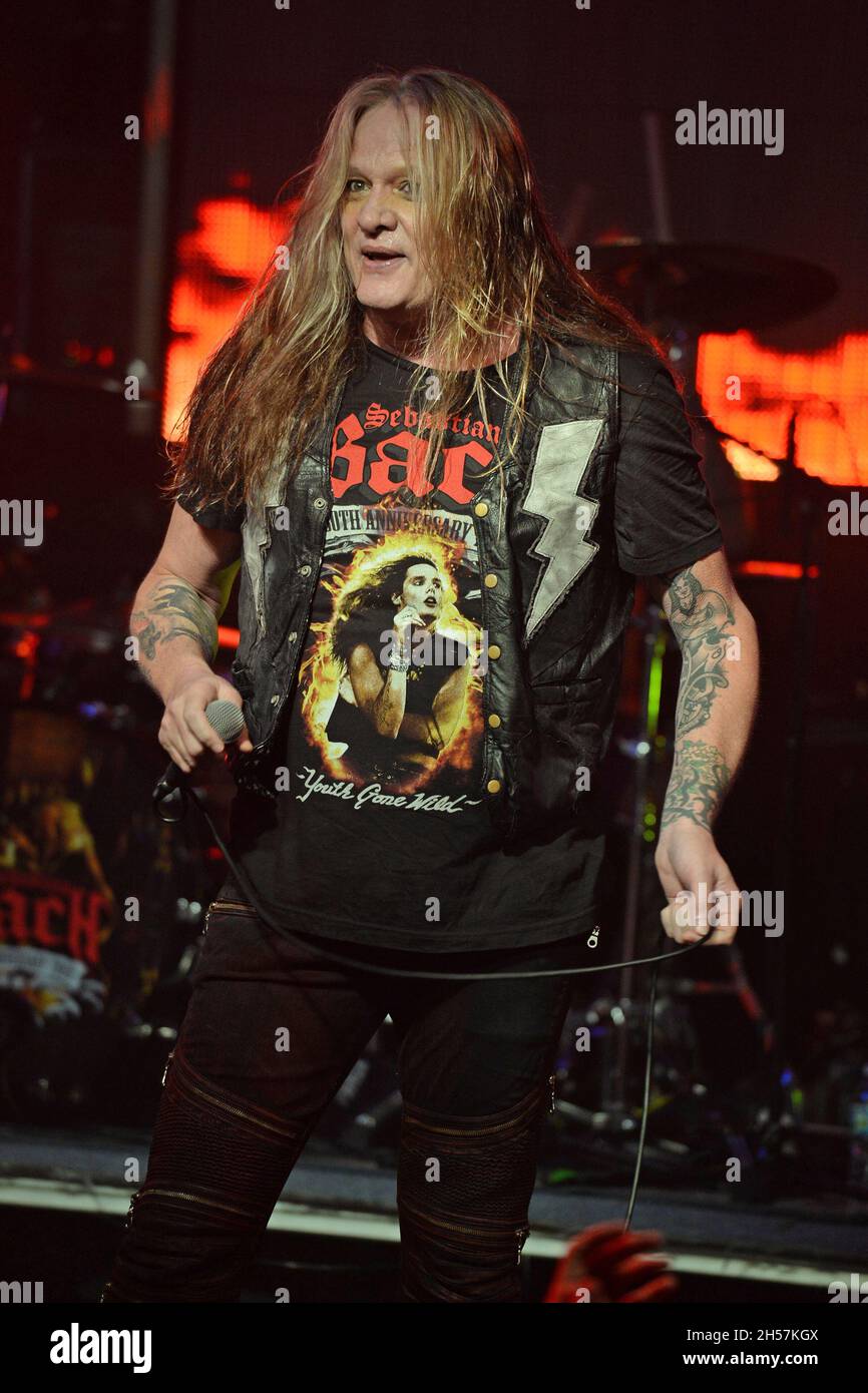 Fort Lauderdale, FL, USA. 06th Nov, 2021. Sebastian Bach performs ...