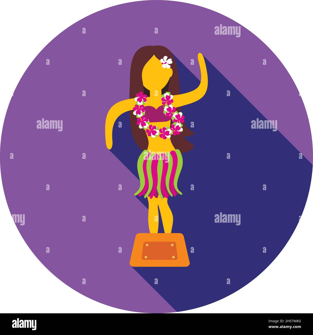 Female hawaiian hula dancer Cut Out Stock Images & Pictures - Alamy
