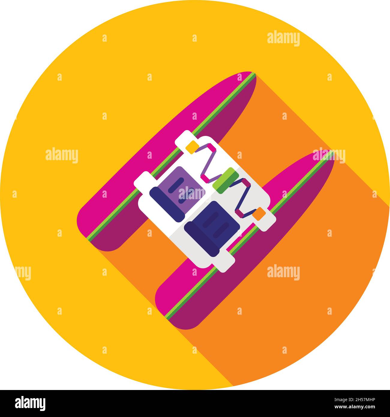 Pedalo boat beach vector icon. Beach. Summer. Summertime. Holiday ...