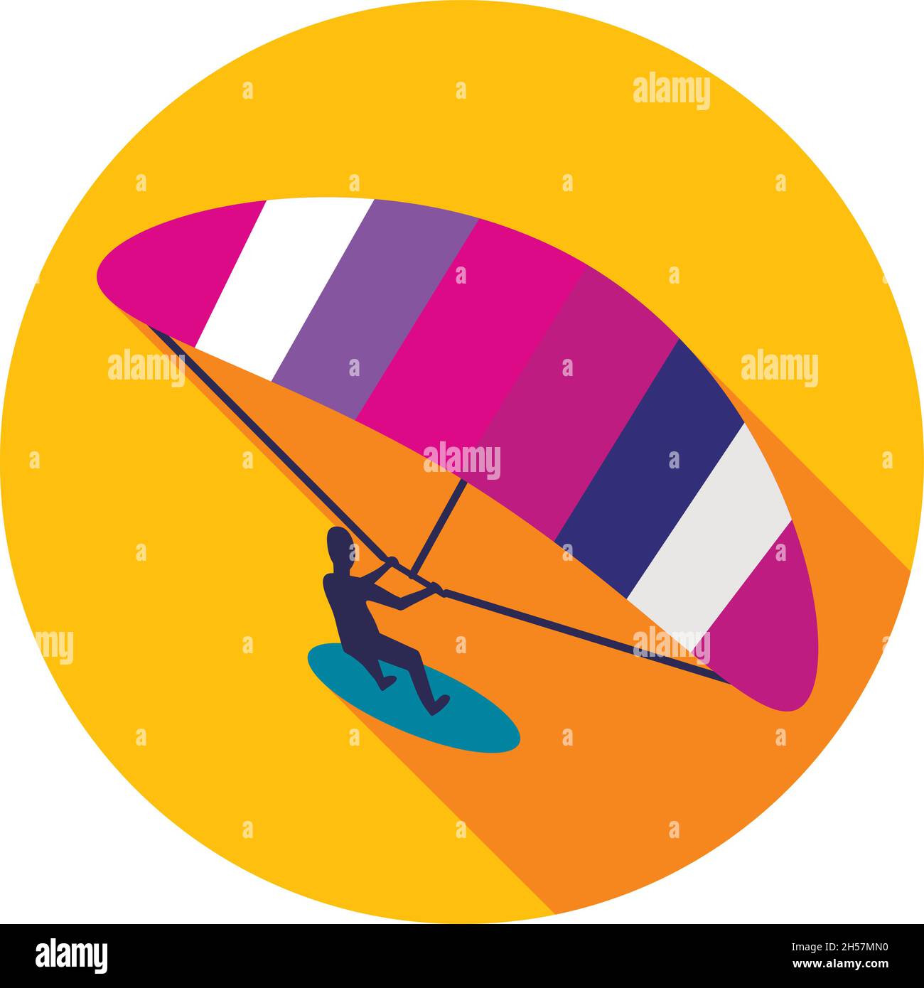 Flying surfer Stock Vector Images - Alamy