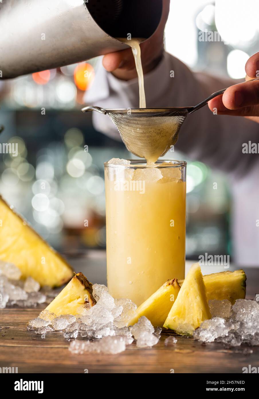 Luxury cocktail and cocktail shaker on black stone background Stock ...