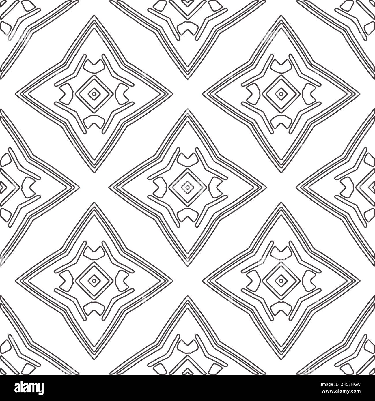 Vector pattern with symmetrical elements . Repeating geometric tiles ...